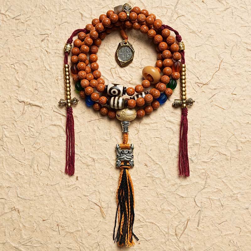 Tibet Bodhi Seed 108 Mala Beadwork Wisdom Peace Wristba | KarmaRipple