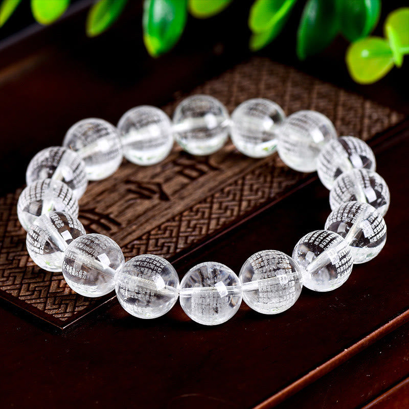 Heart Sutra Authentic Ivory Gemstone Protection Wristba | KarmaRipple
