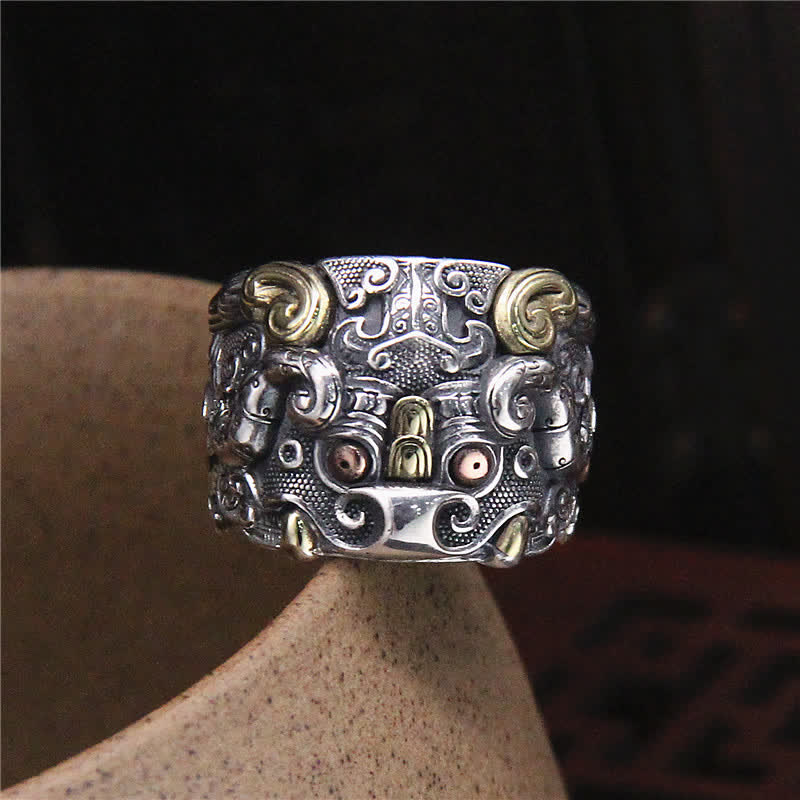925 Sterling Silver Fengshui Kui Cattle Protection Adju | KarmaRipple