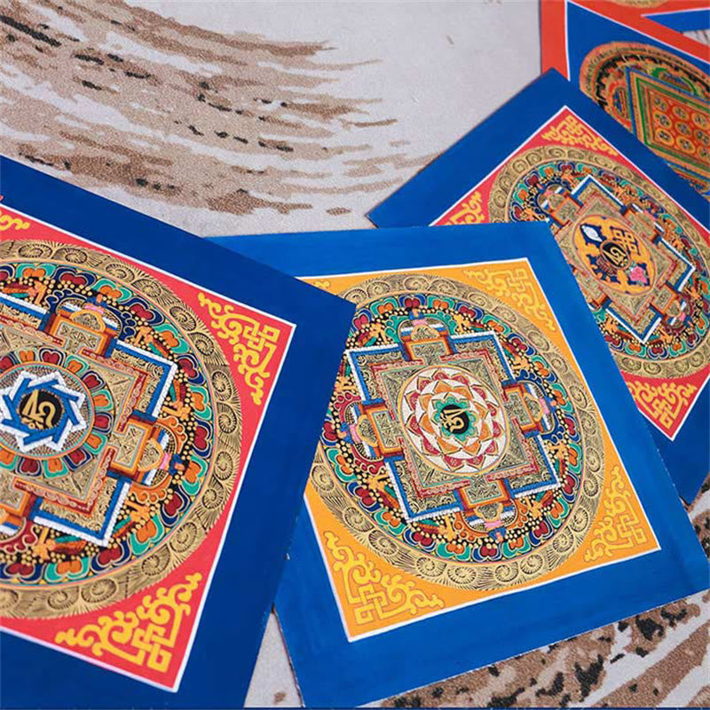Tibetan Handmade Thangka Painting Blessing Thangka Blin | KarmaRipple